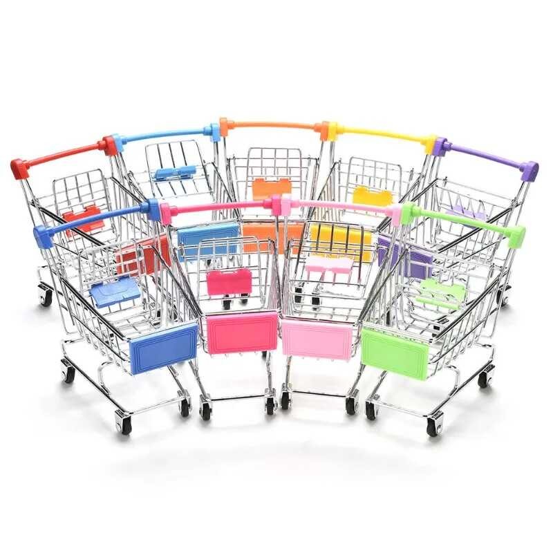 ng Supermarket Simulasyon Hand Trolleys Pretend Play Toy Mini Shopping ...