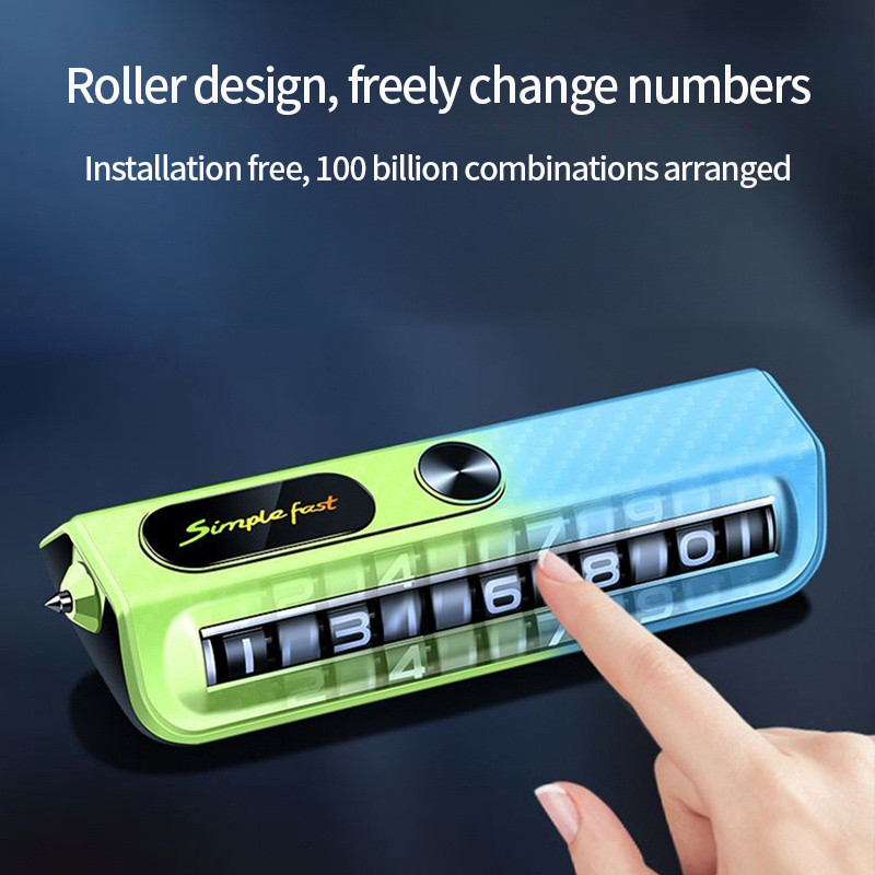 Roller Adjustment Car Parking Plate Telephone Plate Metal License Plate ...