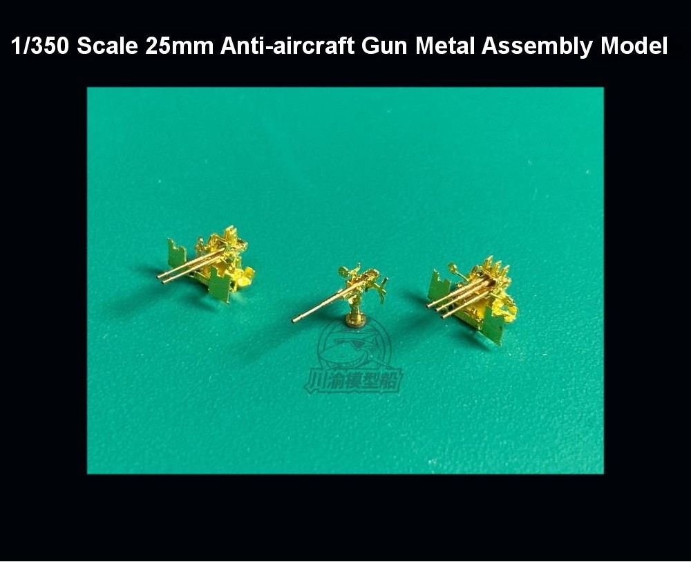 1/350 Scale 25Mm Anti-Aircraft Metal Assembly For Model Ship 18Pcs/Set ...