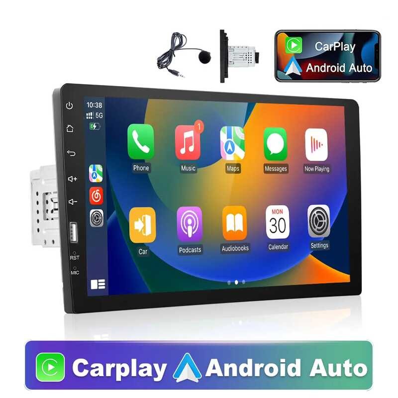 1 Din Car Radio 9 Inch HD Touch Screen Autoradio Multimedia Stereo Mp5 ...