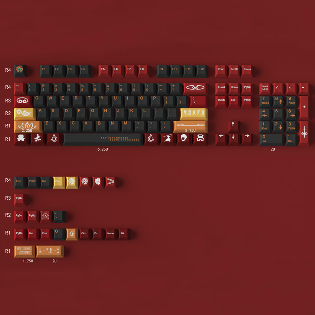 GMK Supreme Treasure/Retro Hong Kong Style/Cyberpunk Mechanical ...