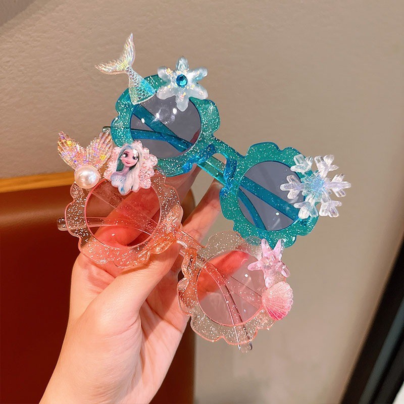Princess Elsa Kids Sunglasses Kuromi Childrens Polarized Sunglasses UV ...