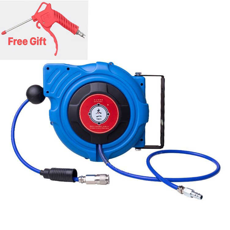 E Air Automatic Hose Reel Retractable 50Ft Automotive Air Hose Reel ...