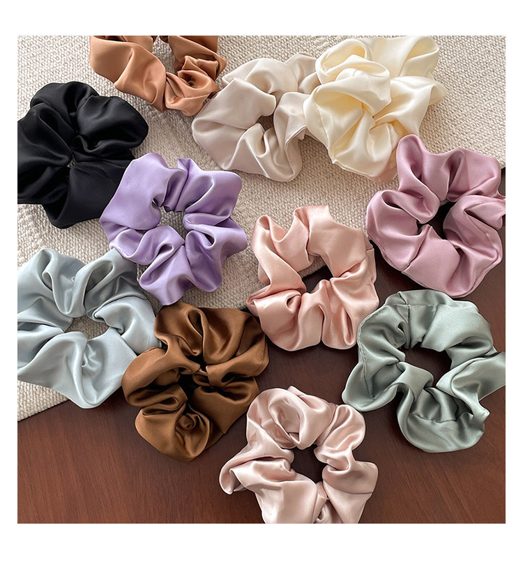 Fashion French Satin Hair Tie Temperament Hair Accessories | Shopee ...