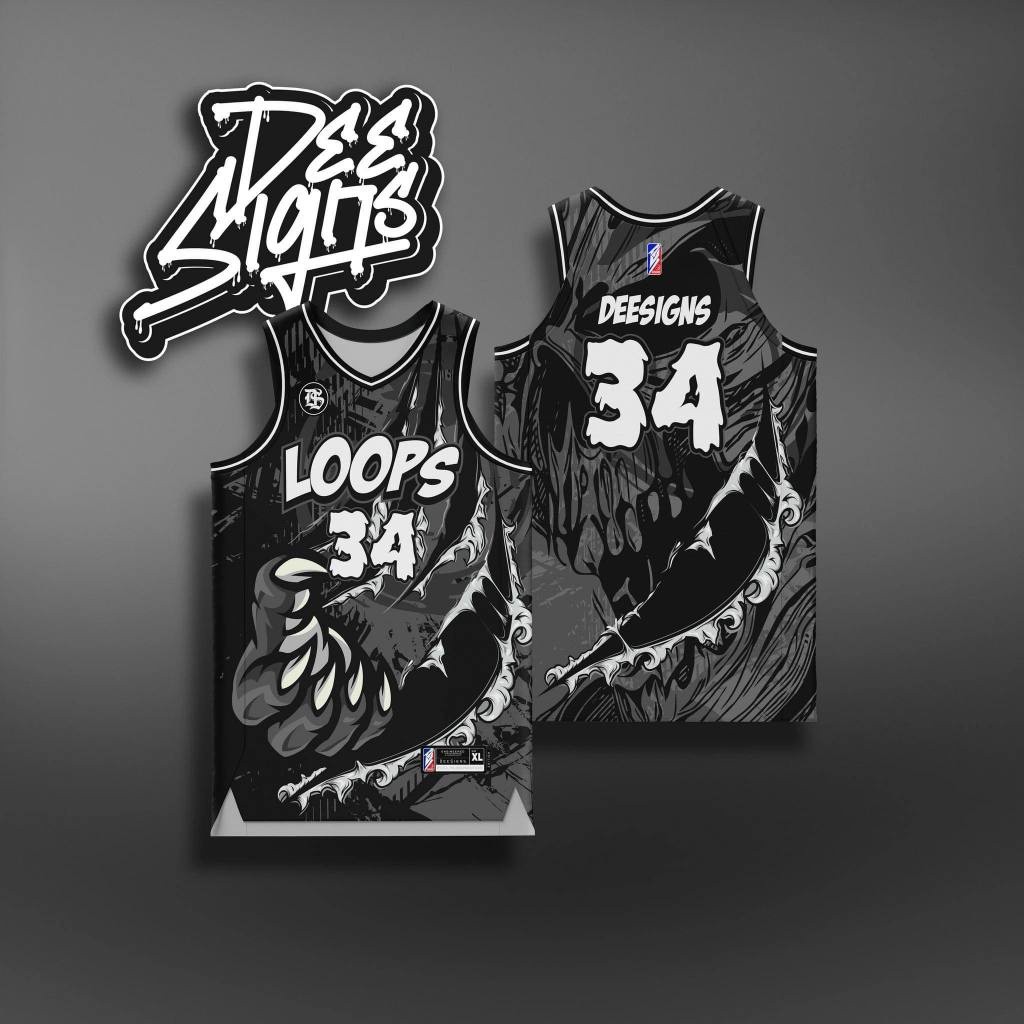 LOOP 01 BASKETBALL JERSEY FREE CUSTOMIZE OF NAME AND NUMBER ONLY FULL ...