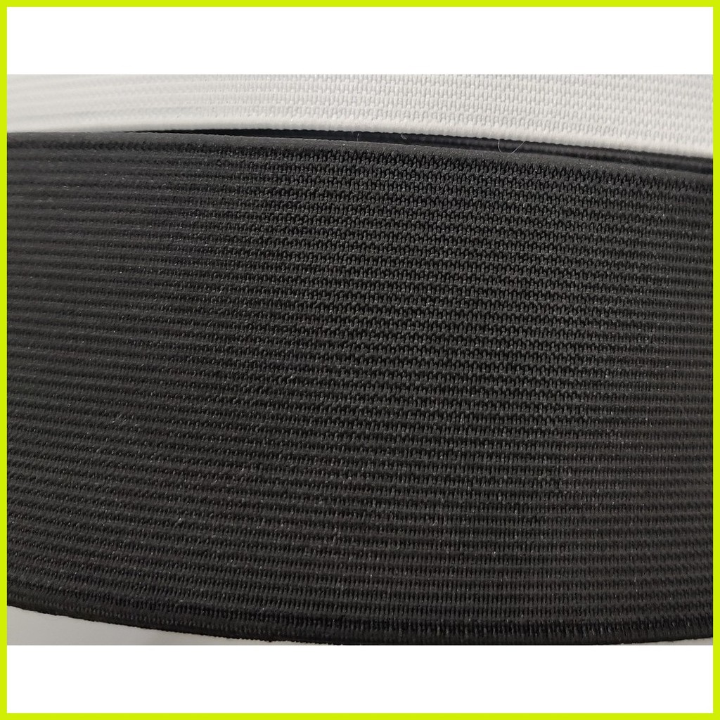 ⭐ 2 inches JAPAN GARTER / LOOM GARTER BLACK 36 YARDS PER ROLL (MAKAPAL ...