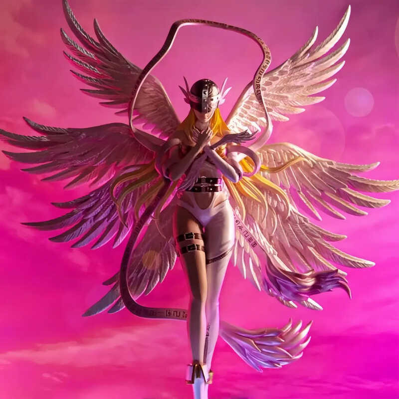 Angewomon ☥ 28cm Tyrannosaurus Studio Digimon Digital Monster Anime ...