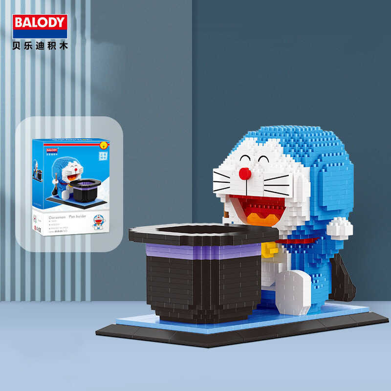 BALODY ∮ Crayon Shin-Chan Building Bloc Doraemon Model Garfield Pen ...