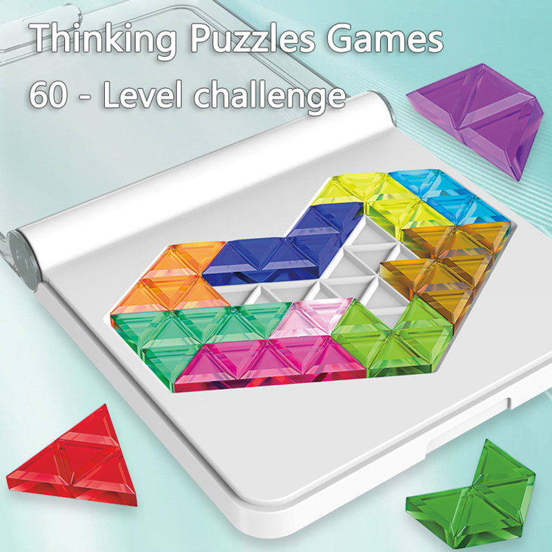 Levels Intellectual Pattern Blocks Set Geometric Shape Puzzle ...