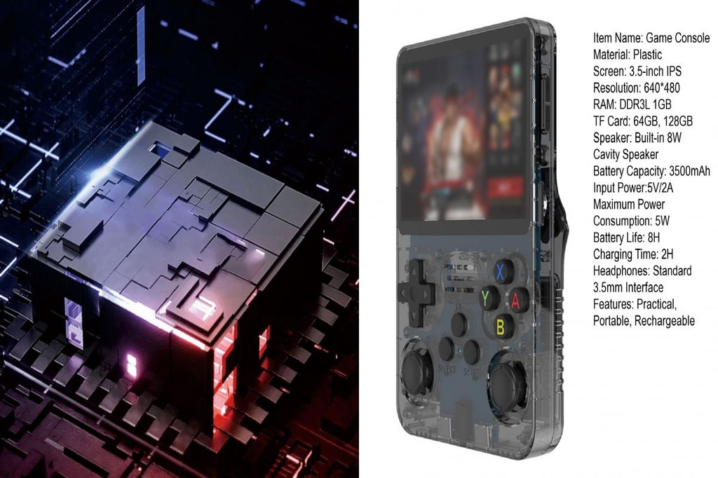 Handheld Game Console High-clarity Gaming Console Portable Retro Gaming ...