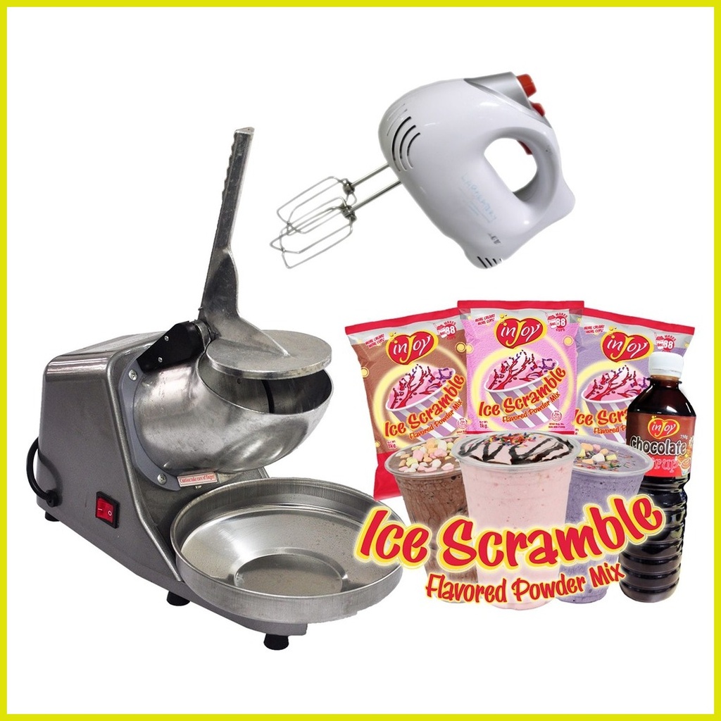 ⊕ Injoy Ice Scramble Powder Mix 1kg (Classic, Chocolate, Ube, Melon ...