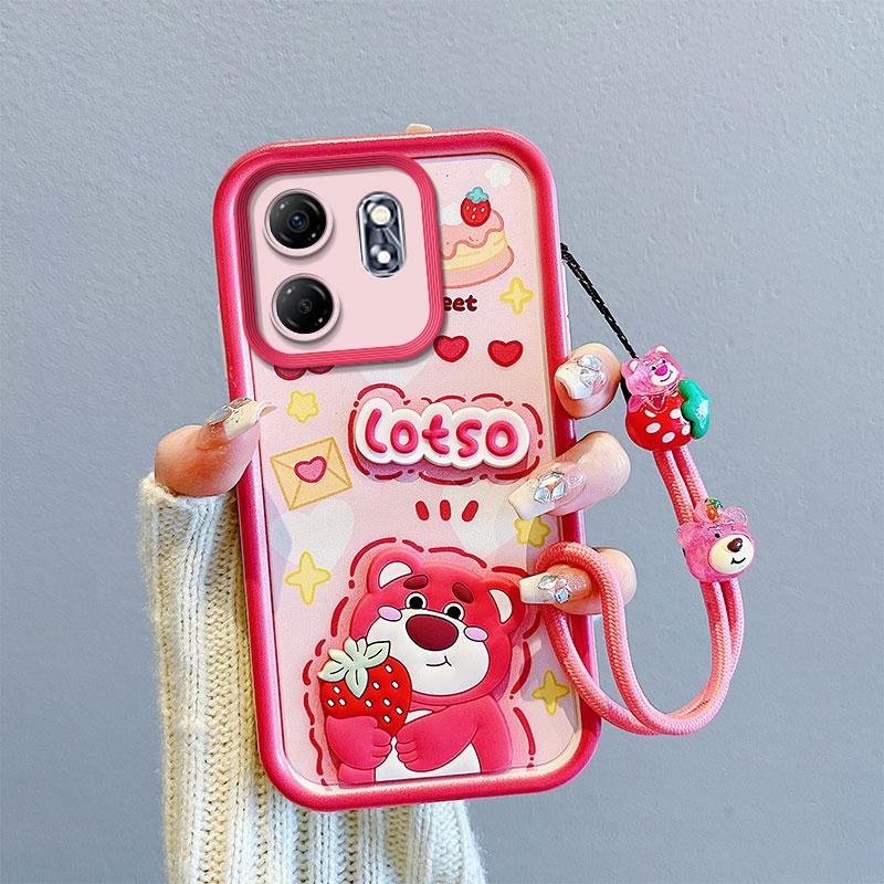 For Infinix Smart 9 Casing 3D Stereo Doll Luxury Silicone Shockproof ...