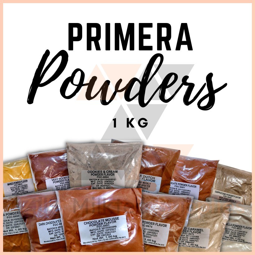 ⊕ Primera Mocha Premium Powder Flavor 1kg for Milktea, Milk Tea, Shakes ...
