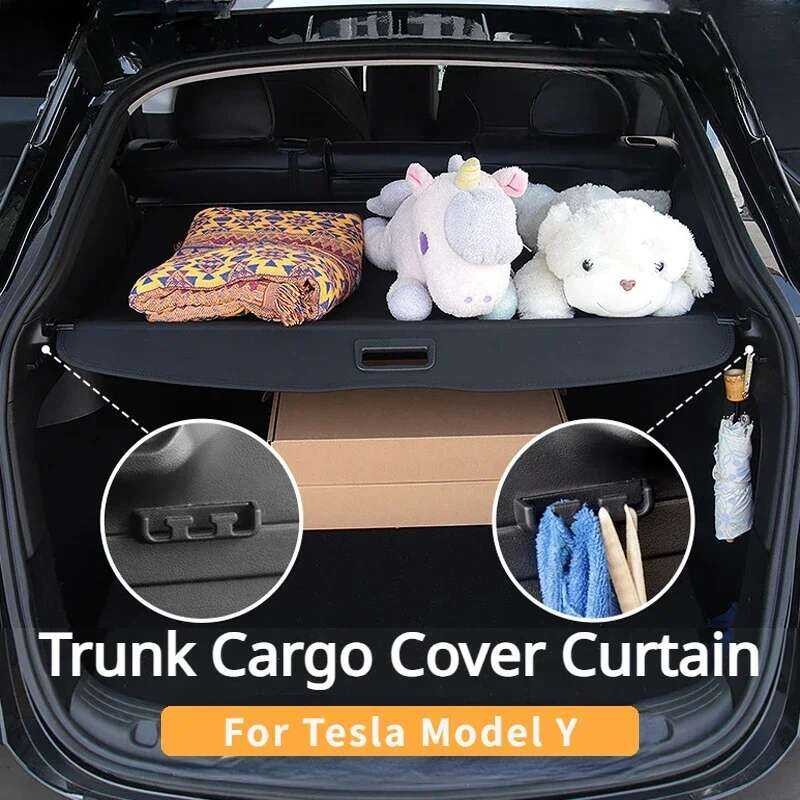 Tt For Tesla Model Y Berlin Trunk Cargo Cover Curtain Rear Lage Carrier ...