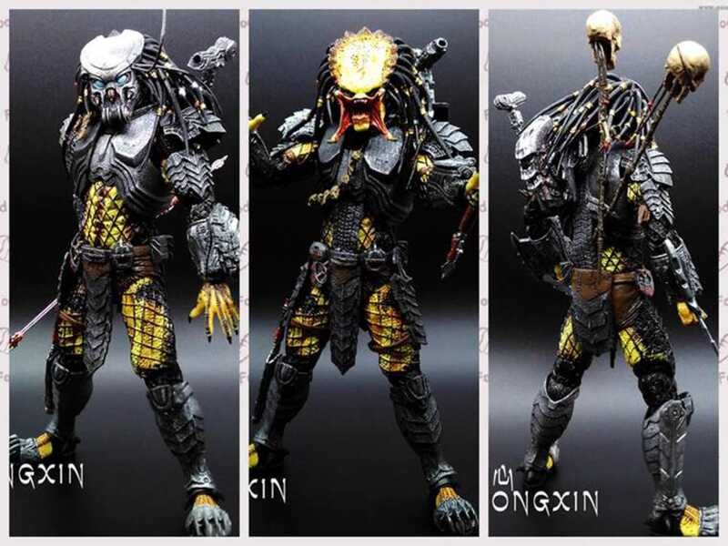 Predator Alien Dog AVP Original Elder Lone Wolf Movable Action Figure ...