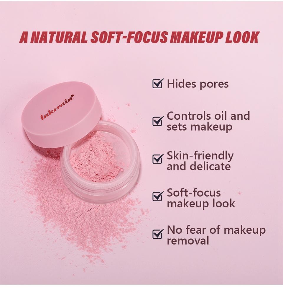 Setting Powder long-Lasting Matte Pink Finish Oil Control and Makeup ...