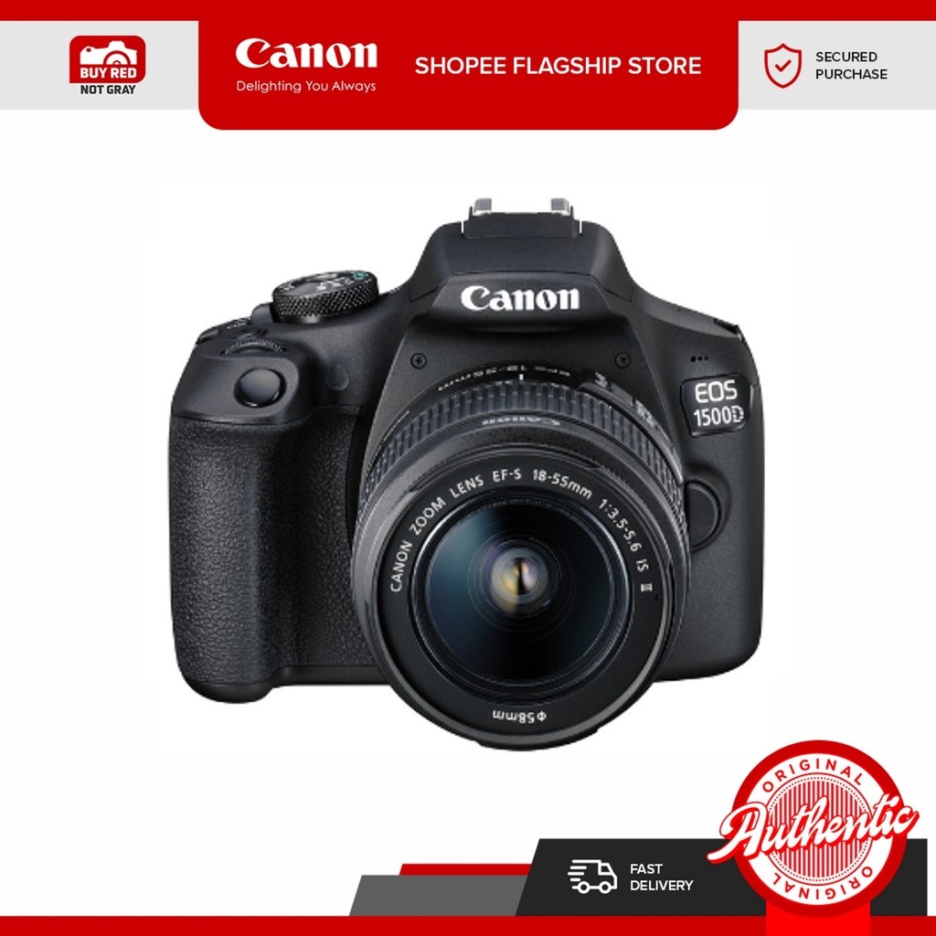 ♞Canon EOS 1500D DSLR Camera with 18-55 IS II Lens W/ FREE 32GB SD Card ...