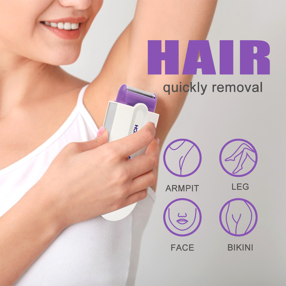 2 In 1 Rechargeable Epilator Women Painless Hair Removal Epilator ...