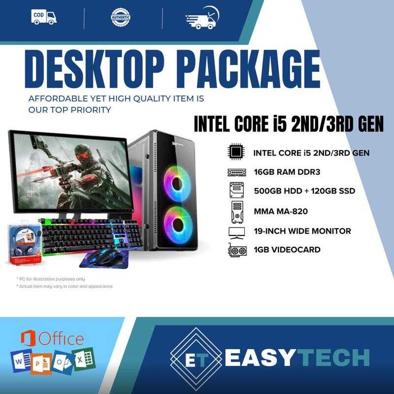 Intel Core I5 2Nd/3Rd Gen System Unit 16Gb RAM 120Gb SSD 500Gb HDD With ...