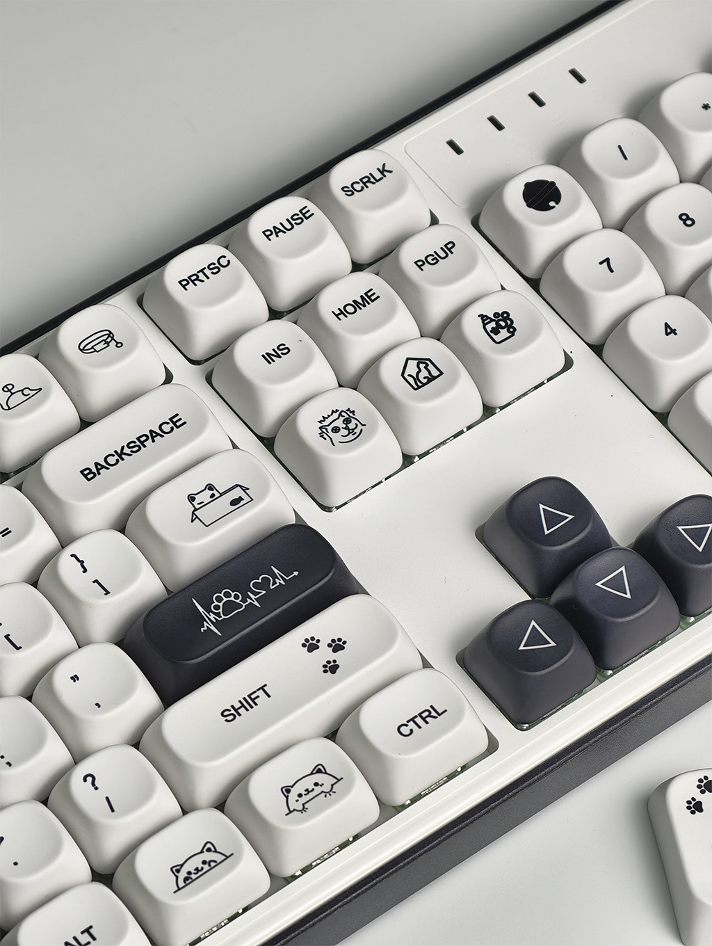 Strange Cat Keycaps MOA Profile 124 Keys PBT Dye Sublimation Aula F75 ...