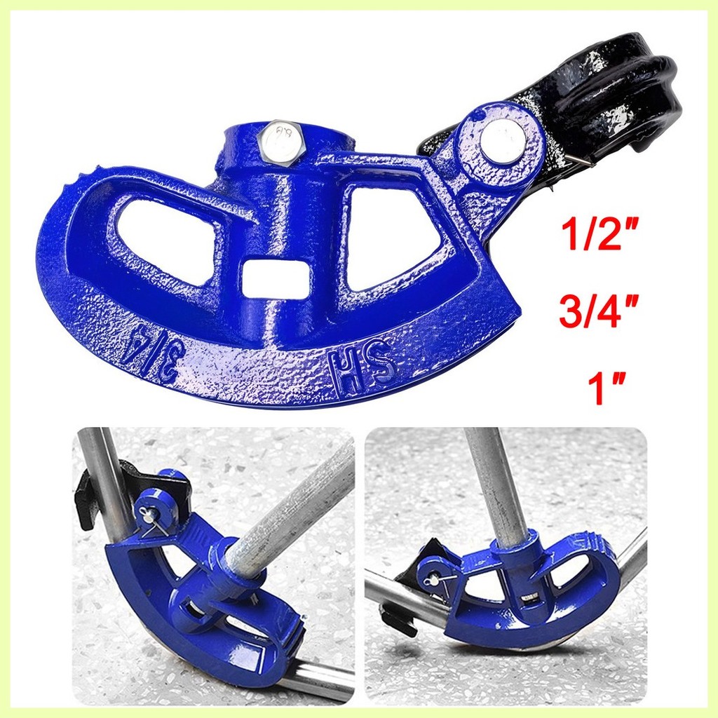 Pipe Tube Bender Portable Hand 1/2 3/4 1 Manual Pipe Bender Bending ...