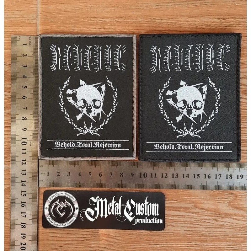 Revenge Woven Patch - BEHOLD TOTAL REJECTION / Sewing Band Emblem ...