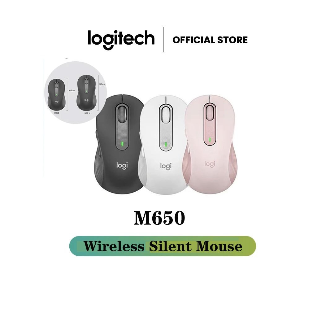 Logitech mouse 650/650L silent mouse wireless mouse Bluetooth mouse ...