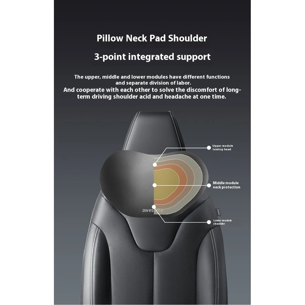 Car Lumbar Support Car Cushion Driver Seat Backrest, Pillow Driving ...