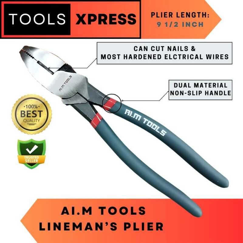 AIM Tools Lineman's Plier 9 Inches 8Fb 72 98 54 | Shopee Philippines