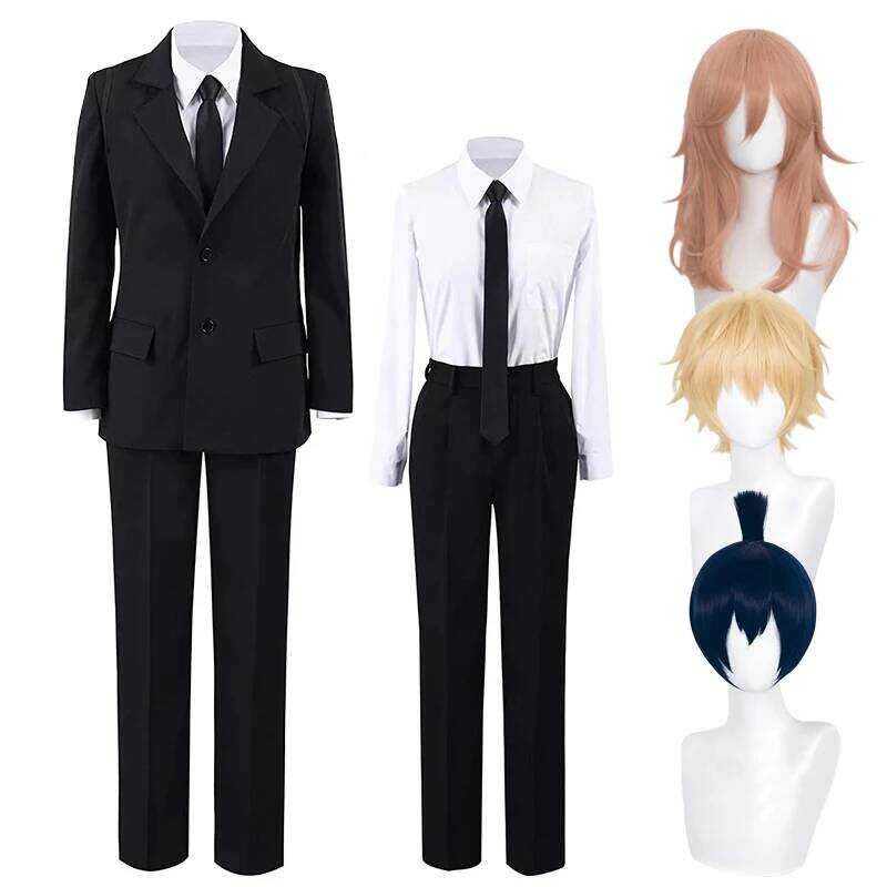 Xj Anime Chainsaw Man Cosplay Costumes Denji Aki Hayakawa Cosplay Black ...