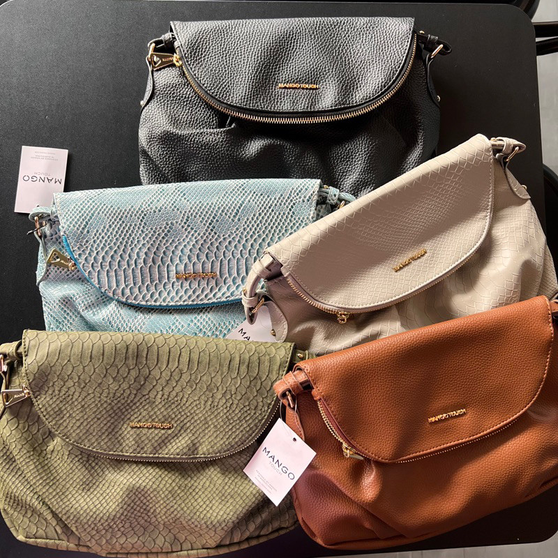 MNG Mango Double Compartment Bag (ORIGINAL) | Shopee Philippines