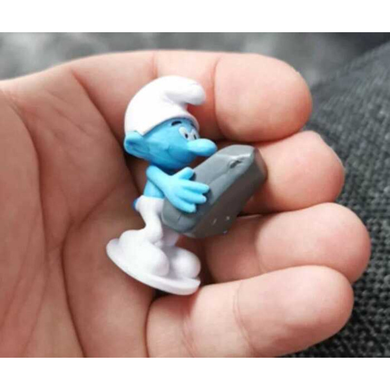 Cartoon Smurfs Figure Anime PVC Model Toys Cute Blue Spirit Kawaii Doll ...