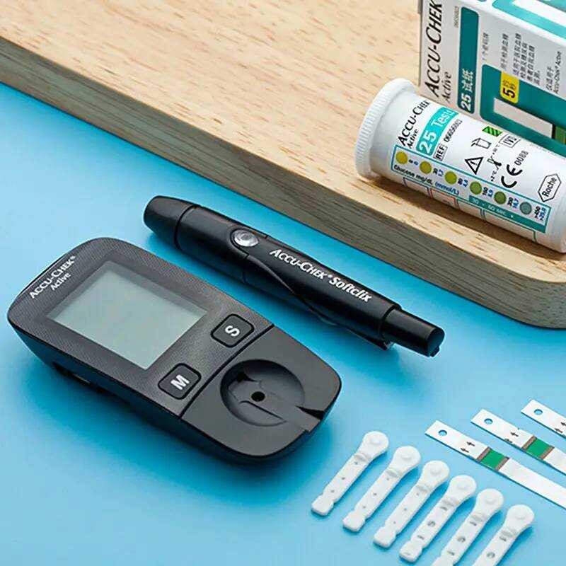 Active (Exp:2026.2) Blood Glucose Diabet Accu Chek Glucose/& Only Meter ...