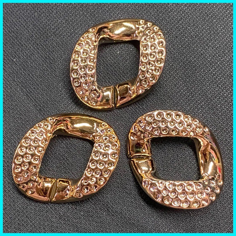 100pcs Plastic Gold Chain/ Kadena/ Gold Connector Ring for zDIY ...