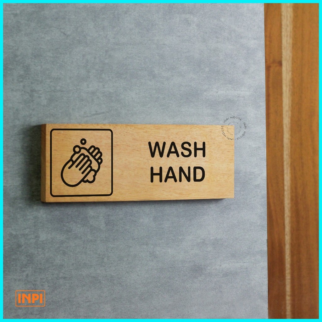 Wash hand signage - wash hand sign - wall sign - wash hand | Shopee ...