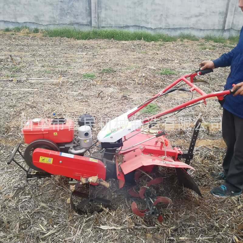 Diesel Water-Cooled 8-Hp Micro-Tiller Mountain Hilly Hard Soil Turning ...