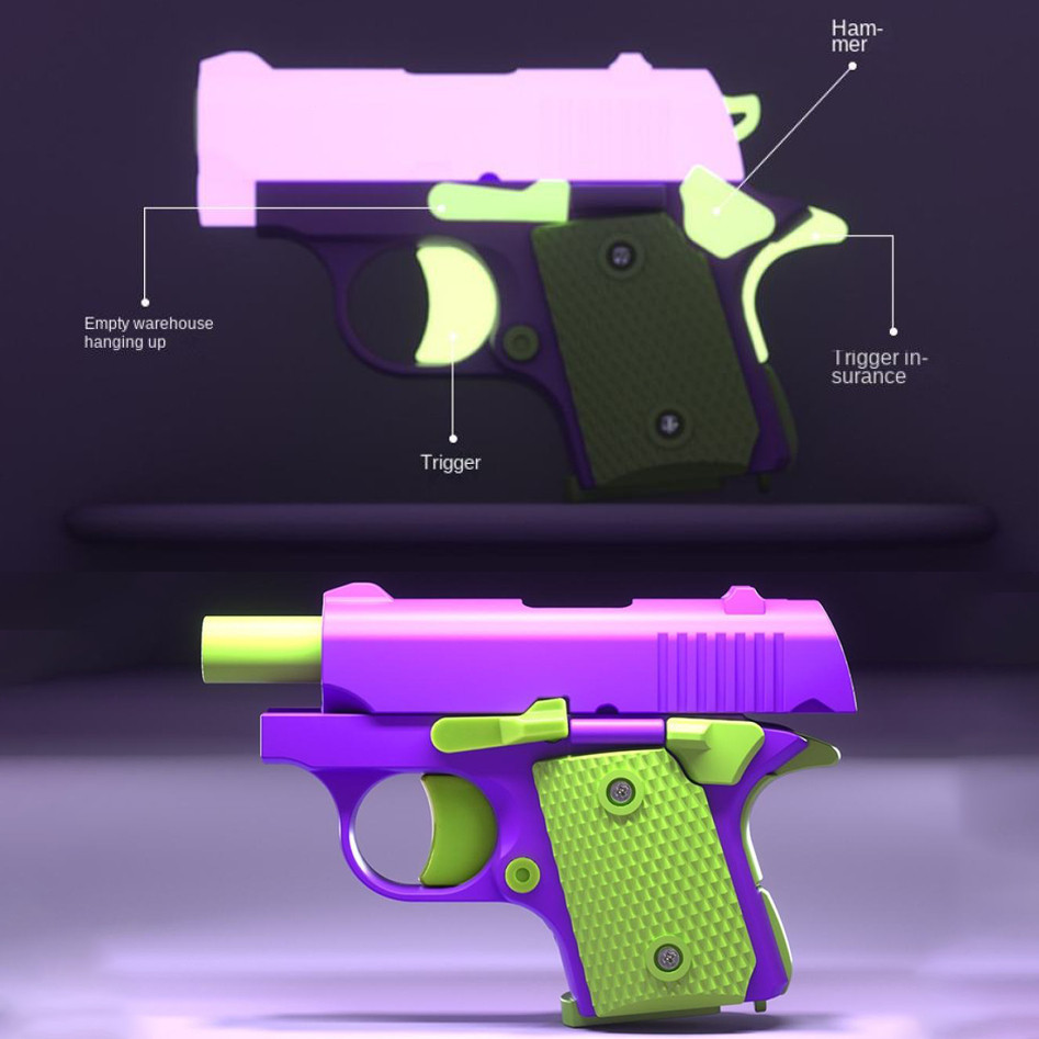 3D Toy Guns Mini Turnip Carrot Gun Models Multiple Colors Children's ...