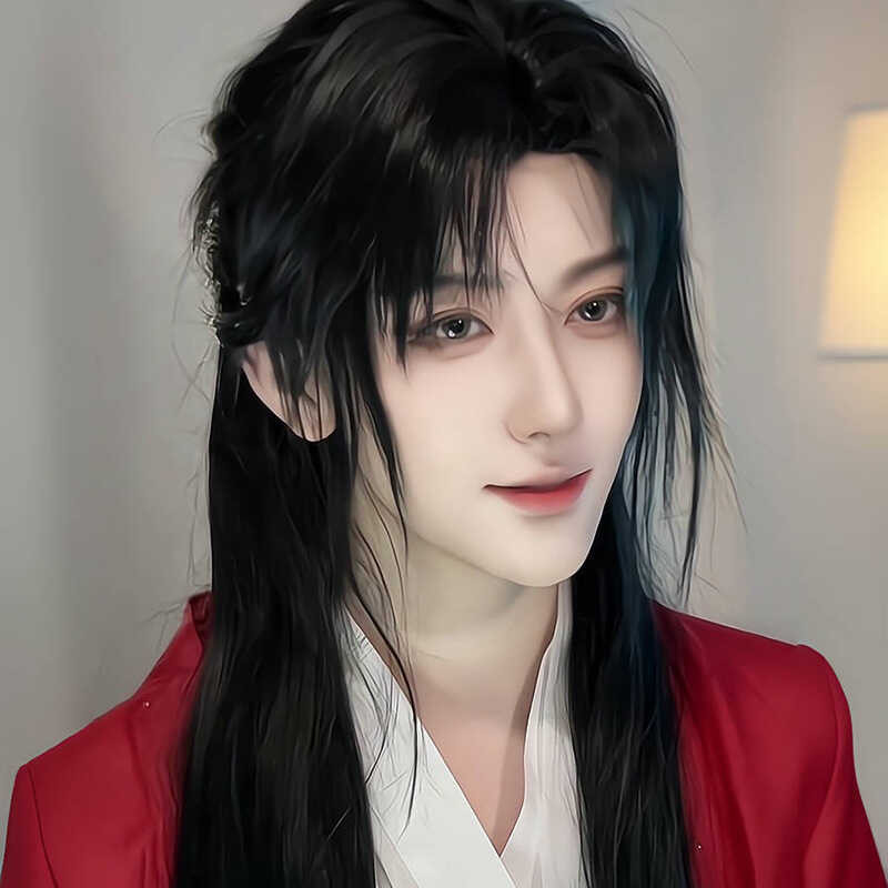 90 Itim Hanfu Wig Mahaba Tuwid Versatile Dahil Ang Buhok Ng Shawl Ay ...