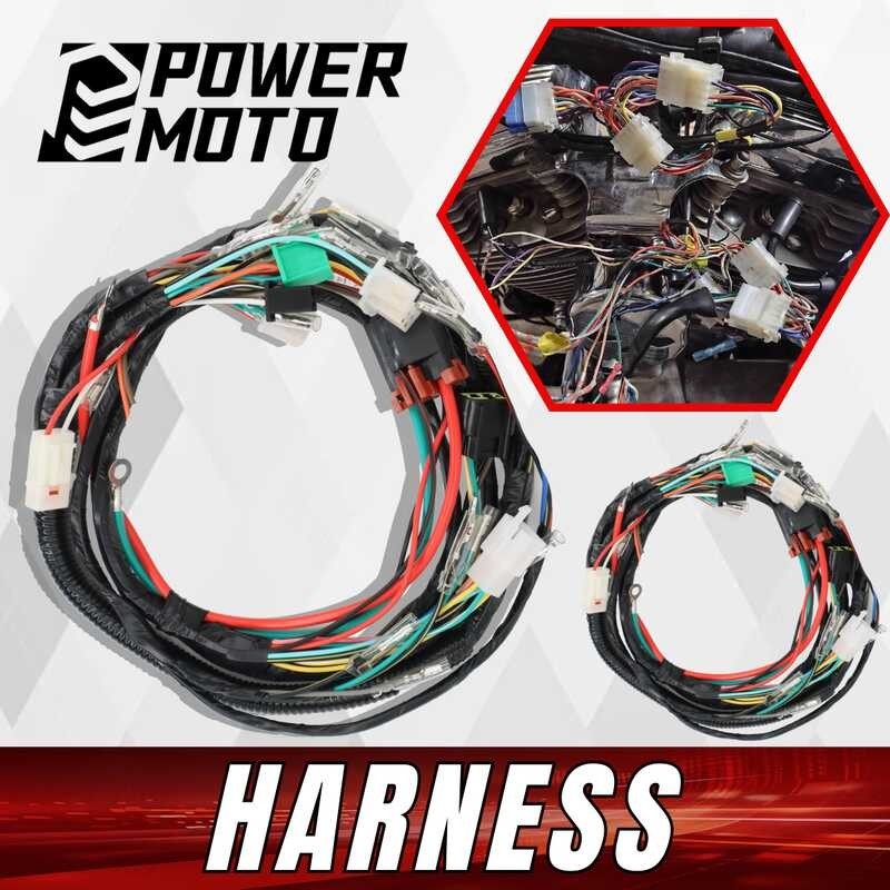 POWER MOTO WIRE HARNESS ASSEMBLY PARA BARAKO MOTORIKLE TMX ALPHA XRM125 ...