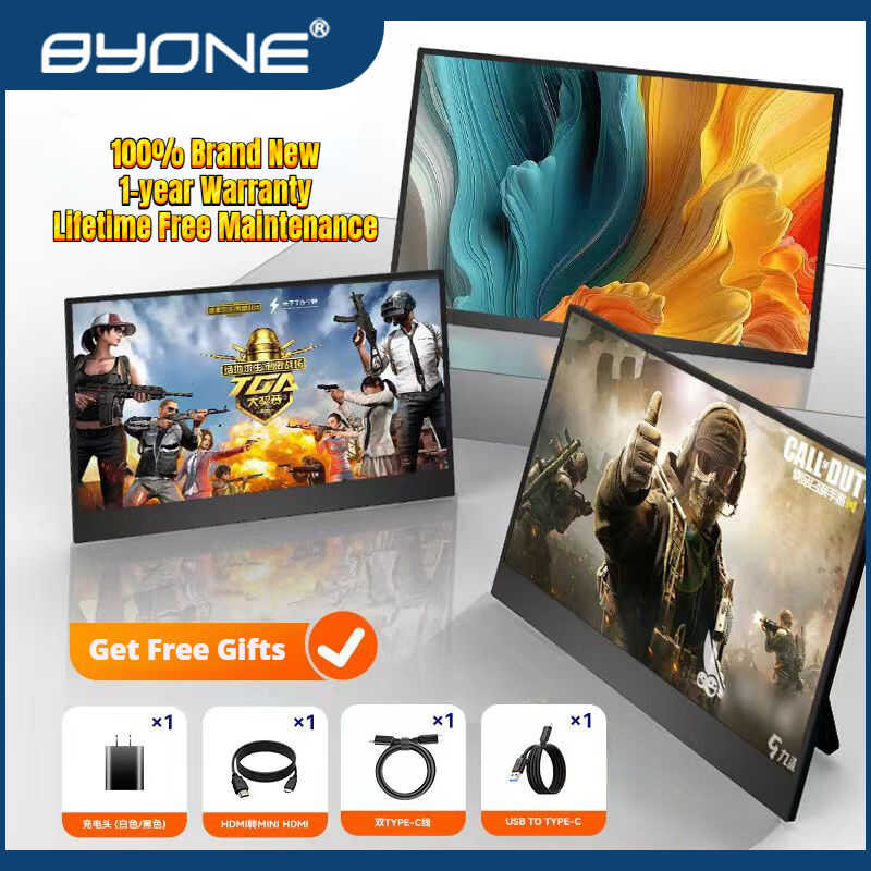 BYONE 14 Inch Monitor/Gaming Monitor para sa laptop ps3 ps4 ps5 Switch ...