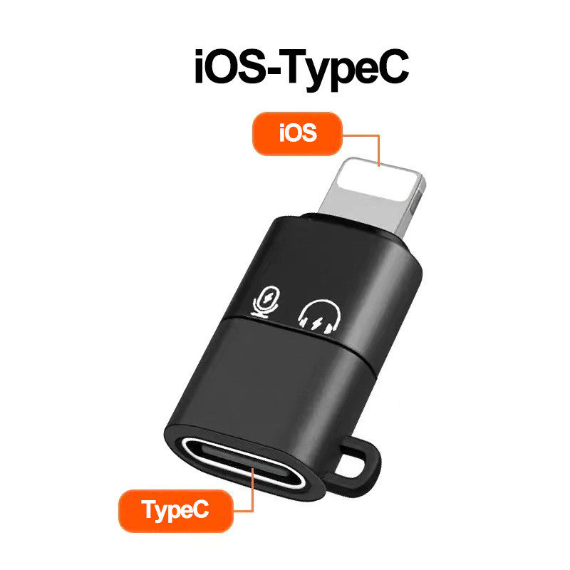 TypeC iOS OTG Adapter For Wireless Lavalier Microphone Smart Phone ...