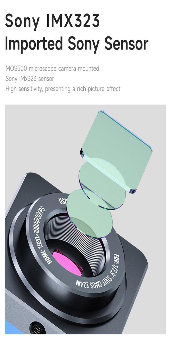 MECHANIC MOS500 microscope camera 16 million pixels Sony imported ...