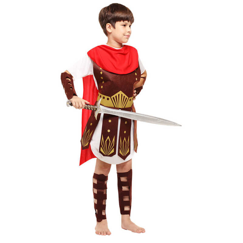 Griyego ng Na Roman Warrior Gladiator Costume Boys Knight Julius Caesar ...