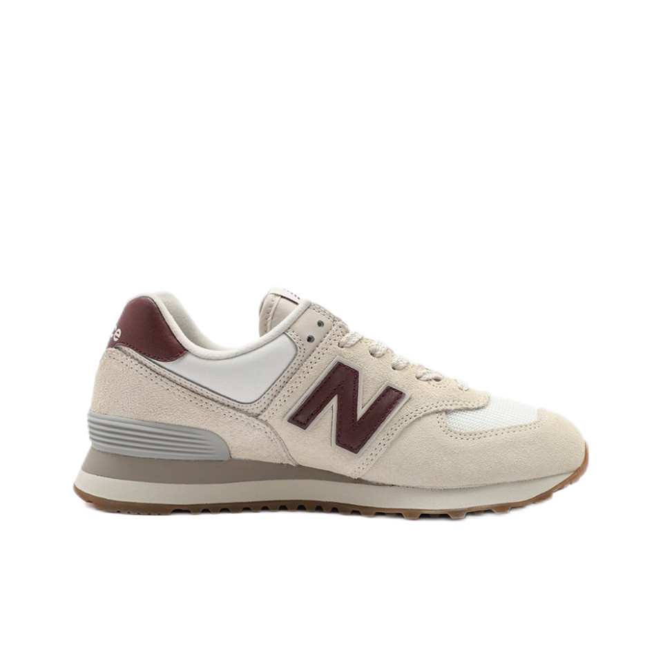 1 New Balance NB 574 Retro Low Top Off-White Sneakers | Shopee Philippines