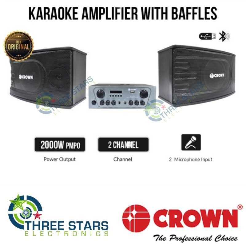 PMPO 2021 2000W Gamit Ang Baffle Speaker Crown Bfa-616 Karaoke ...