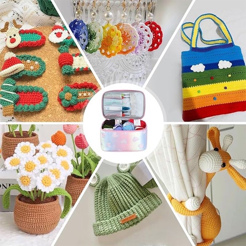 【Fast delivery】Beginner Crochet Kit For Crochet tools set And Kids ...