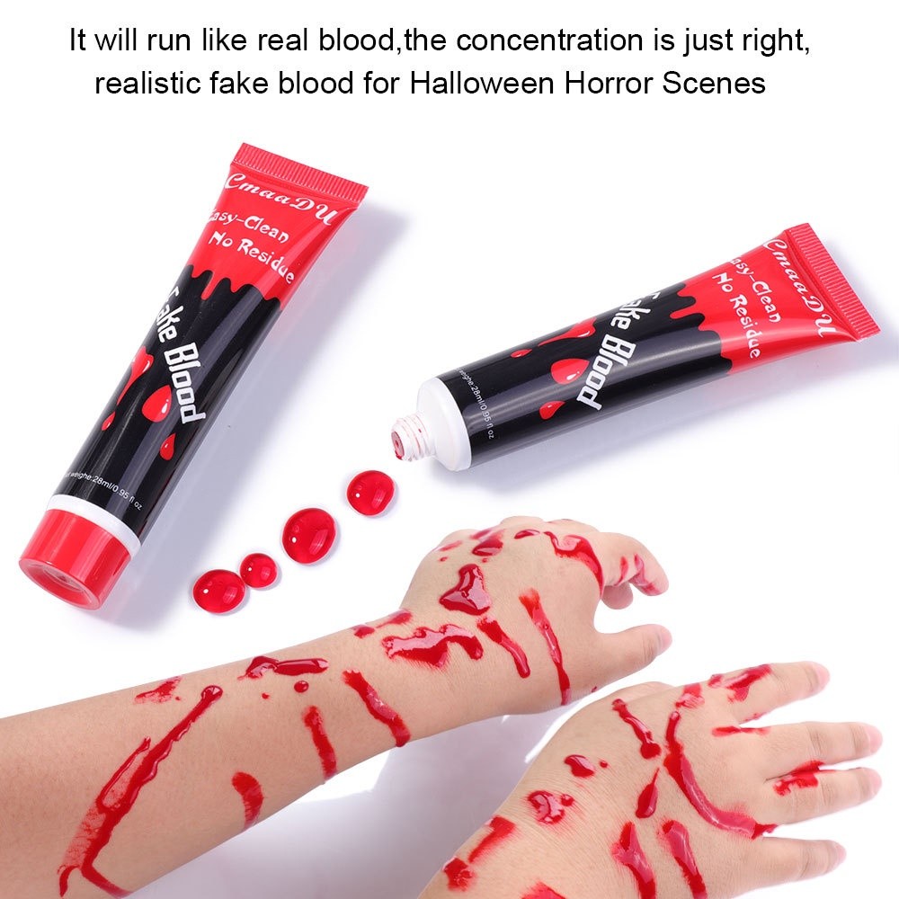 CmaaDU Halloween Makeup Simulation Blood/Realistic Vampire Zombie ...