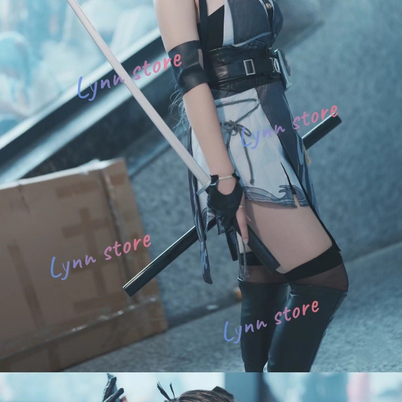 ROVER Cosplay Black Dress Suit WUTHERING WAVES Female ROVER Cosplay ...