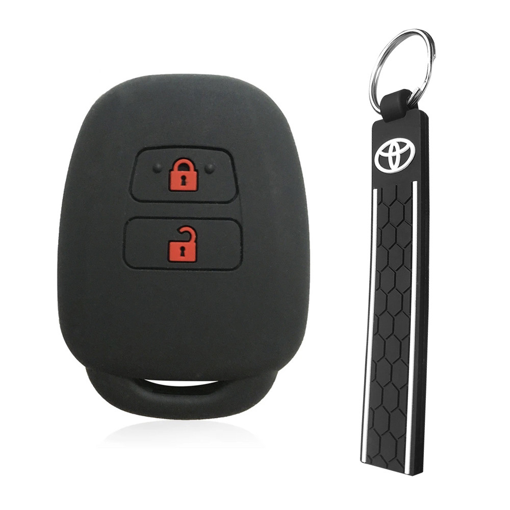 For Toyota Rav4 Vitz Aqua Ractis HiAce Land Cruiser Cover Keyless ...