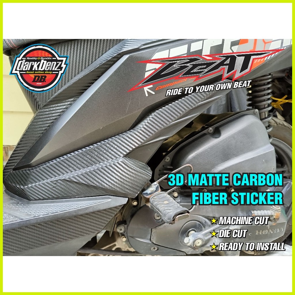 ۞ Honda BeAT Fi V2 - Inner Rear Part Carbon Fiber & Forged Design ...